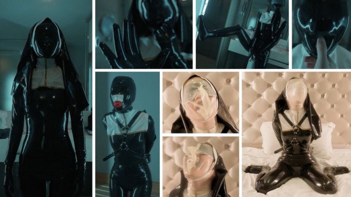 Breathplay Xiaomeng Xiaomeng Becomes Latex Nun Manyvids